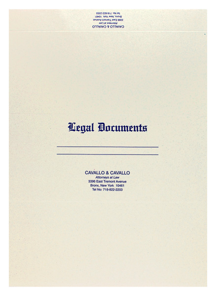 Custom Printed Letter Size Manuscript Cover