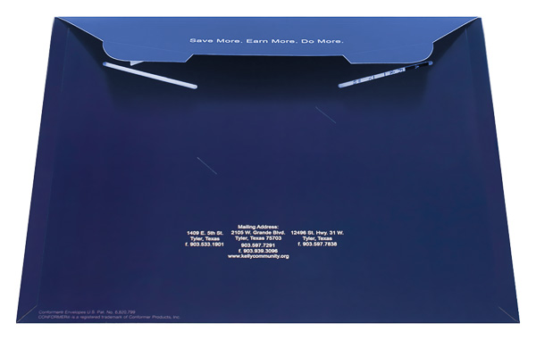 Custom Printed Conformer® Expanding Tuck Tab Portfolio Envelope