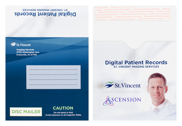 Custom Printed Adhesive Strip Single CD/DVD Mailer Envelope