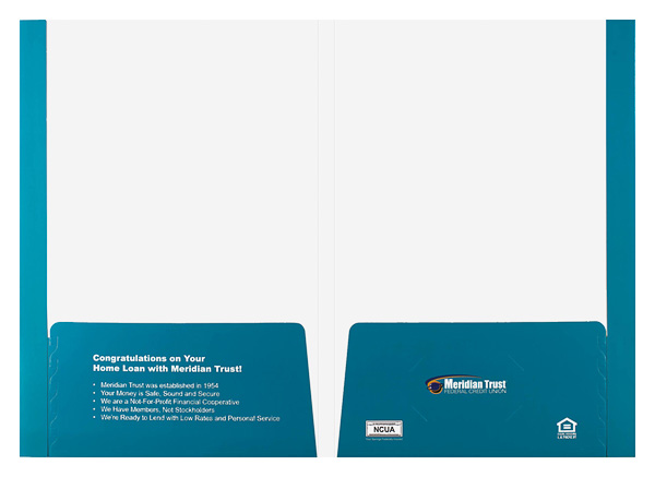 Custom Printed 2 Expandable Pockets Legal Size Folder