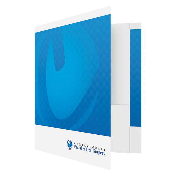 Custom Printed Reinforced 2 Expandable Pocket Folder