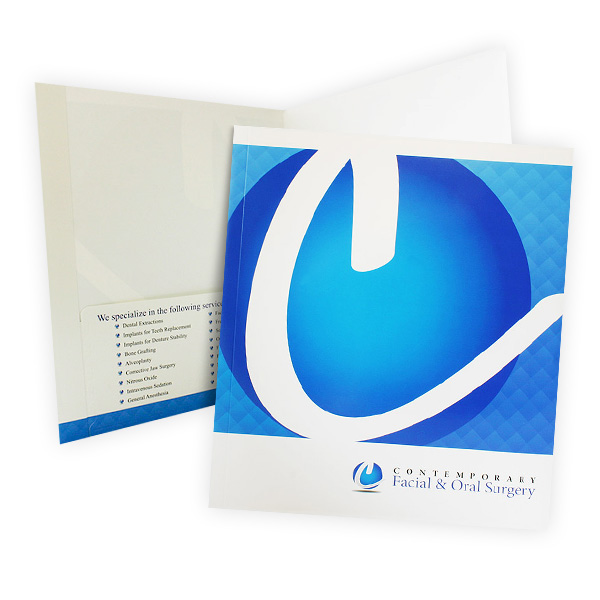 Custom Printed Reinforced 2 Expandable Pocket Folder