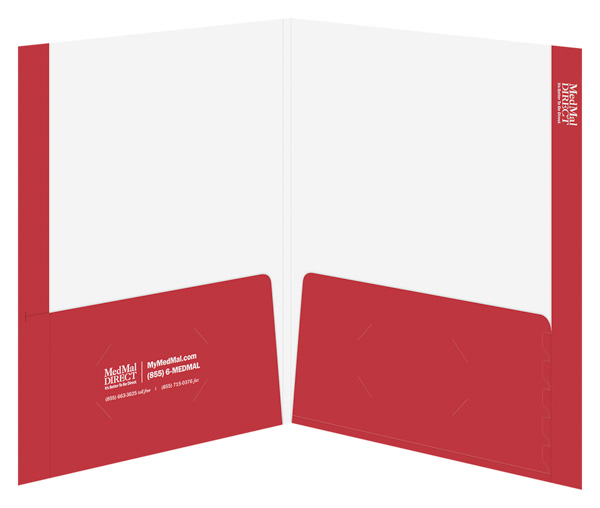 Custom Reinforced Regular & Expandable Pocket File Tab Folder