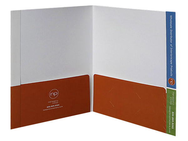 Custom Reinforced Regular & Expandable Pocket File Tab Folder