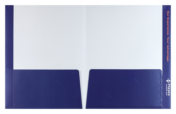 Custom Reinforced Regular & Expandable Pocket File Tab Folder