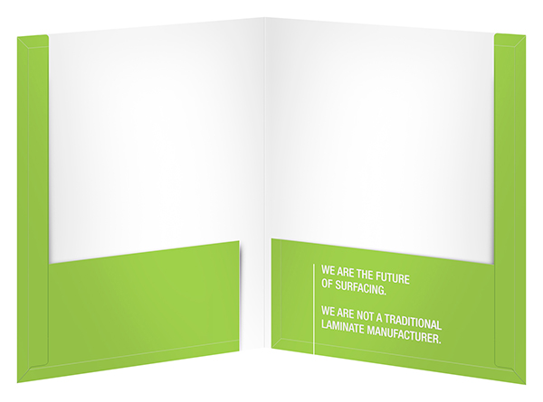 Custom Printed Expanding Reinforced 2 Pkt (Rt Glued) Folder