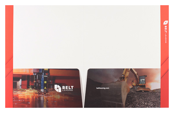 Custom Printed Reinforced 2 Pocket File Tab Folder