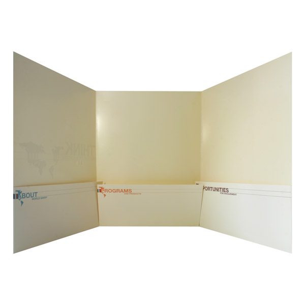 Custom Printed Tri-Panel 3 Pocket Letter Size Presentation Folder