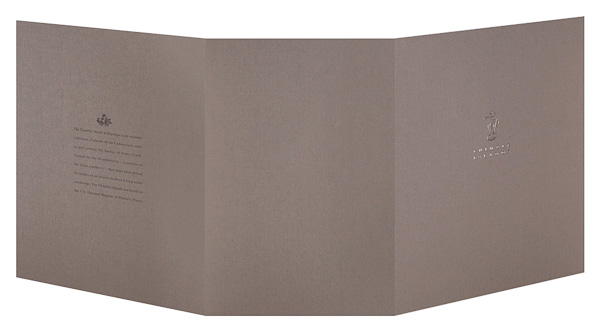 Custom Printed Tri-Panel Center Pocket Presentation Folder