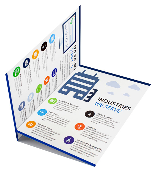 Custom Printed Tri-Panel Center Pocket Presentation Folder