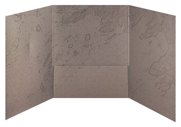 Custom Printed Tri-Panel Center Pocket Presentation Folder