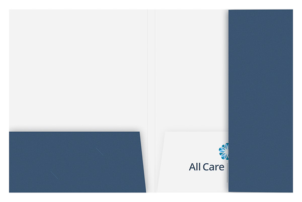 Custom Printed Tri-Fold 3 Pocket Short Right Panel Folder