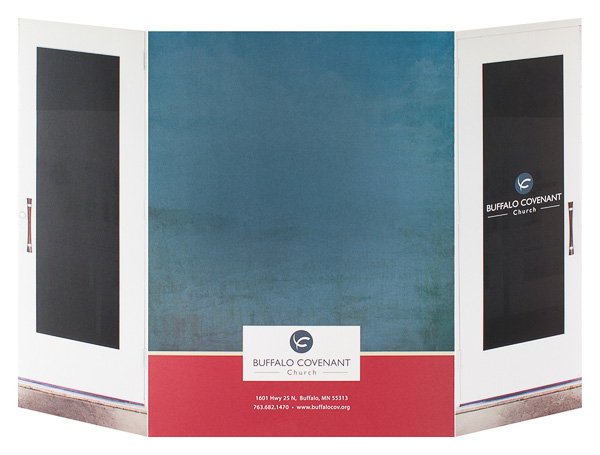 Custom Printed Tri-Panel 3 Pocket Gatefold Presentation Folder