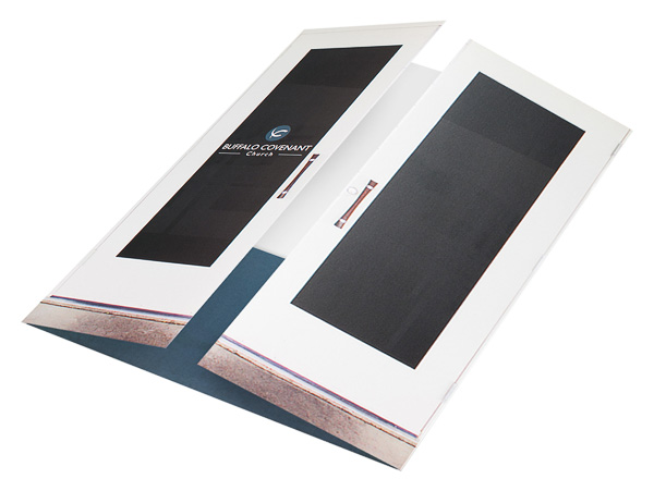 Custom Printed Tri-Panel 3 Pocket Gatefold Presentation Folder