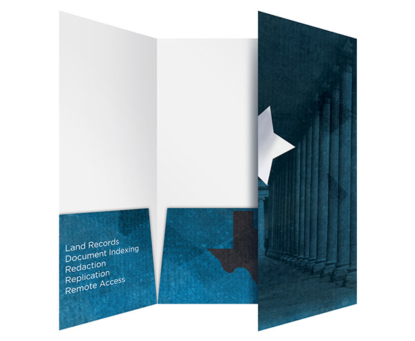Custom Printed Tri-Panel 3 Pocket Gatefold Presentation Folder