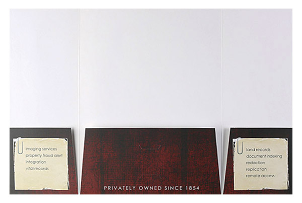 Custom Printed Tri-Panel 3 Pocket Gatefold Presentation Folder