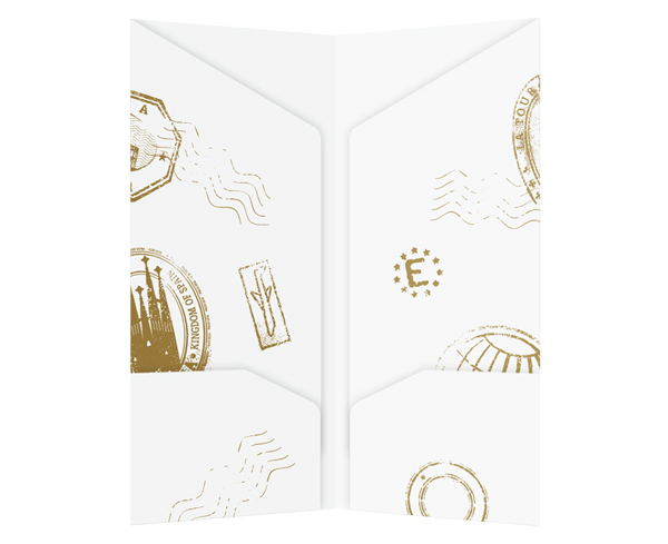 Custom Printed 4 x 9 1/4 4-Pocket Small Presentation Folder
