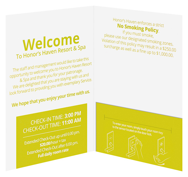 Custom Printed 3 x 4 1/4 Right Pocket Gift/Key Card Holder