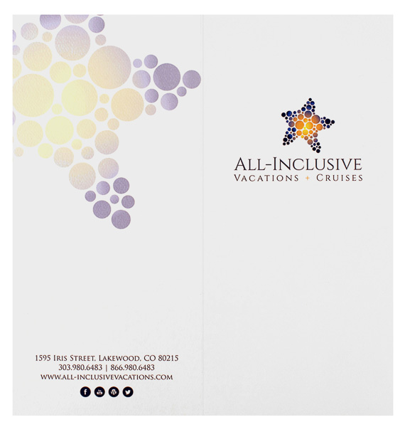 Custom Printed Angled Pockets Presentation Folder