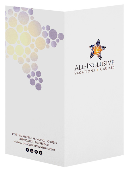 Custom Printed Angled Pockets Presentation Folder