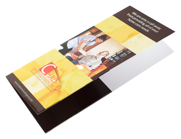 Custom Printed Angled Pockets Presentation Folder
