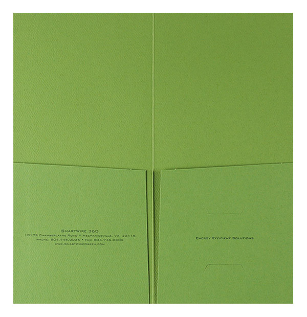 Custom Printed Angled Pockets Presentation Folder