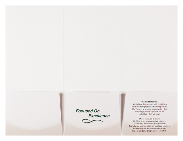 Custom Printed 4x9 Tri-Panel 3 Pocket Presentation Folder