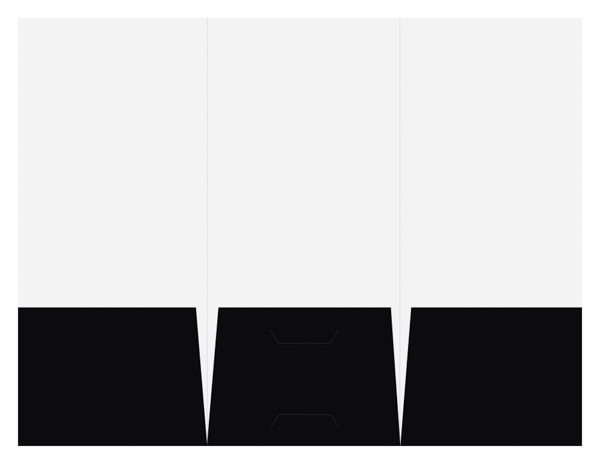 Custom Printed 4x9 Tri-Panel 3 Pocket Presentation Folder