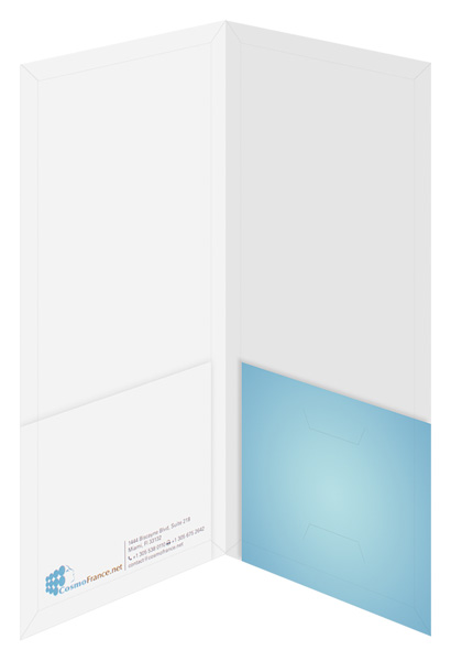 Custom Printed 4 1/2" x 9 1/4" Expanding Folder