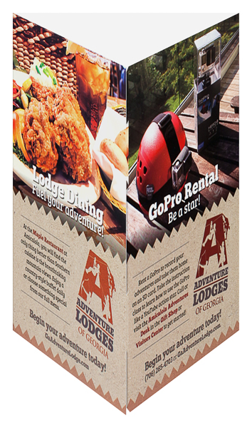 Custom Printed 4x6 Tri-Panel Table Tent Card