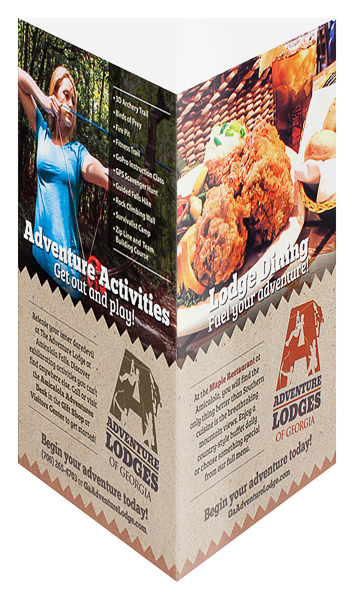 Custom Printed 4x6 Tri-Panel Table Tent Card