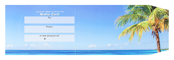 Side Fold Gift Card Holder - Personalized Gift Card Packaging