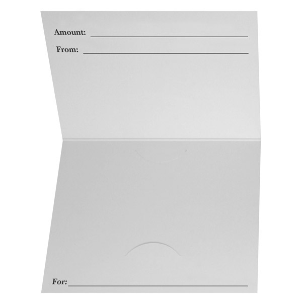 Economy Standard Gift Card Holder - Customizable Gift Card Packaging
