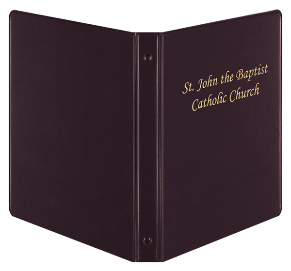 7x9 3-Ring Leather Like Binder | Custom Printed