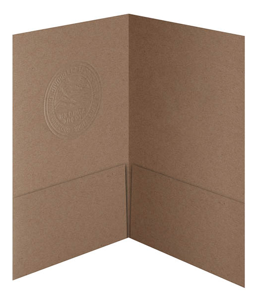 Small 2 Pocket Presentation Folder - 5 3/4 x 8 3/4 - Custom Printing