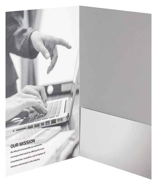 Custom Printed 6x9 Right Pocket Small Presentation Folder