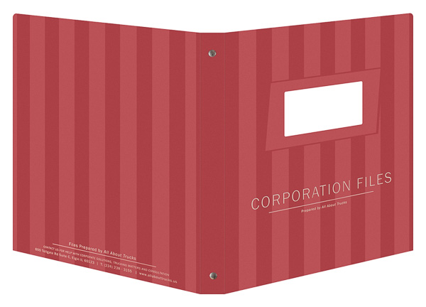 Custom Printed 2 Pocket 3 Ring Binder w/ Window