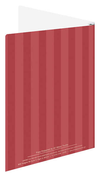 Custom Printed 2 Pocket 3 Ring Binder w/ Window