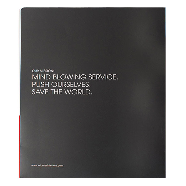 Custom Printed 2 Pocket 3 Ring Binder w/ Window