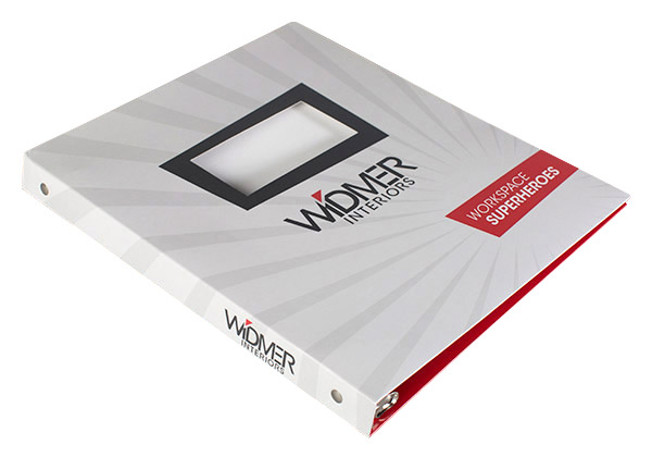 Custom Printed 2 Pocket 3 Ring Binder w/ Window