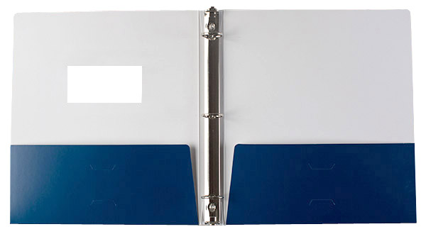 Custom Printed 2 Pocket 3 Ring Binder w/ Window