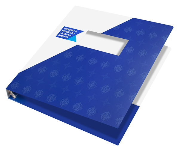 Custom Printed Right Pocket 3 Ring Binder w/ Window