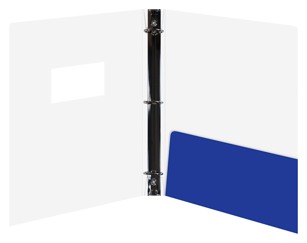 Custom Printed Right Pocket 3 Ring Binder w/ Window