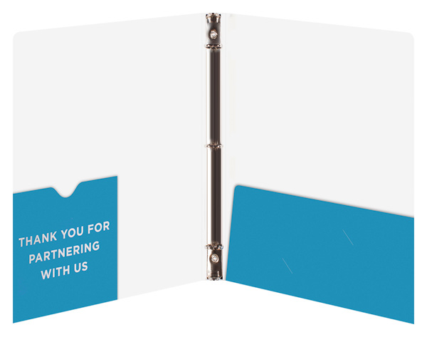 Custom Printed 1 Pocket CD/DVD Sleeve 3 Ring Binder