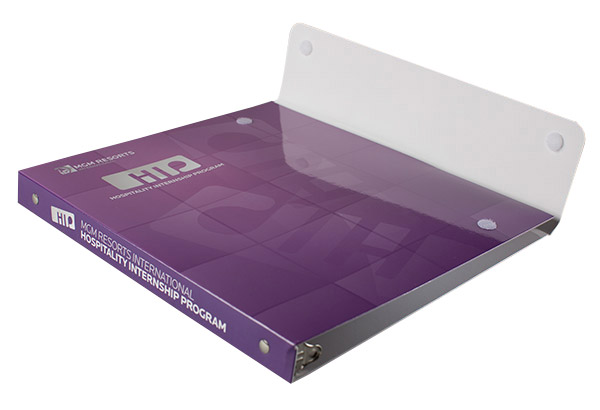 Custom Printed 2 Pocket Portfolio Flap 3 Ring Binder