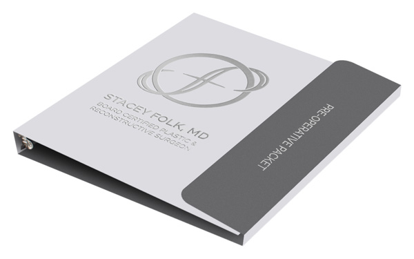 Custom Printed 2 Pocket Portfolio Flap 3 Ring Binder