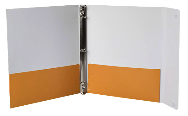 Custom Printed 2 Pocket Portfolio Flap 3 Ring Binder