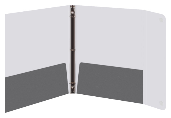Custom Printed 2 Pocket Portfolio Flap 3 Ring Binder