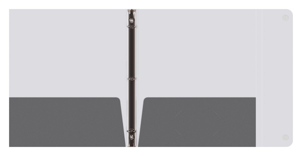Custom Printed 2 Pocket Portfolio Flap 3 Ring Binder
