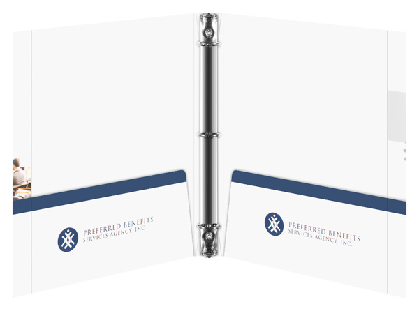 Custom Printed 2 Pocket Reinforced 3 Ring Binder